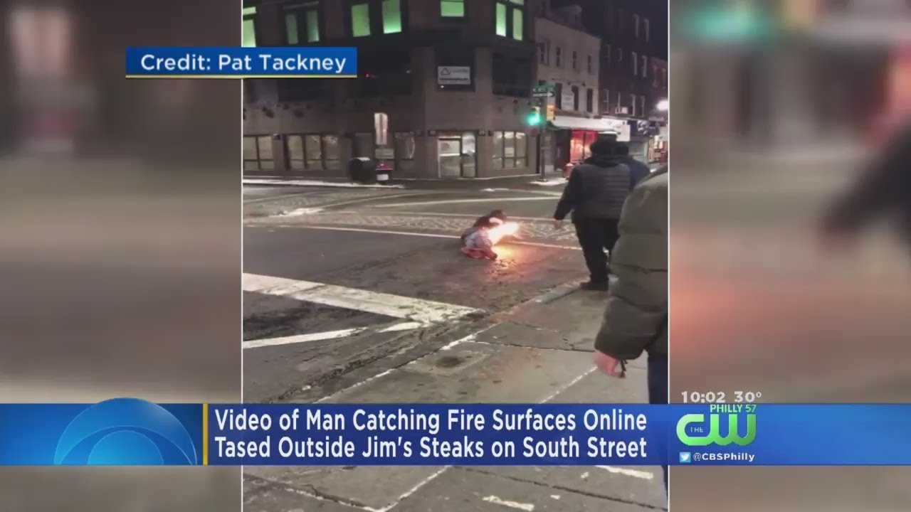 Police Reviewing Video Showing Man Catching On Fire After Being Hit ...