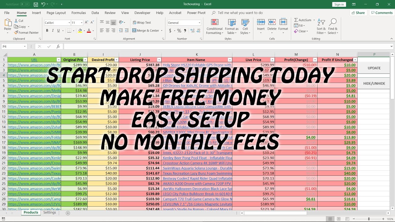 Drop Shipping Tutorial (Make Free Money Online) *Techovating* - YouTube