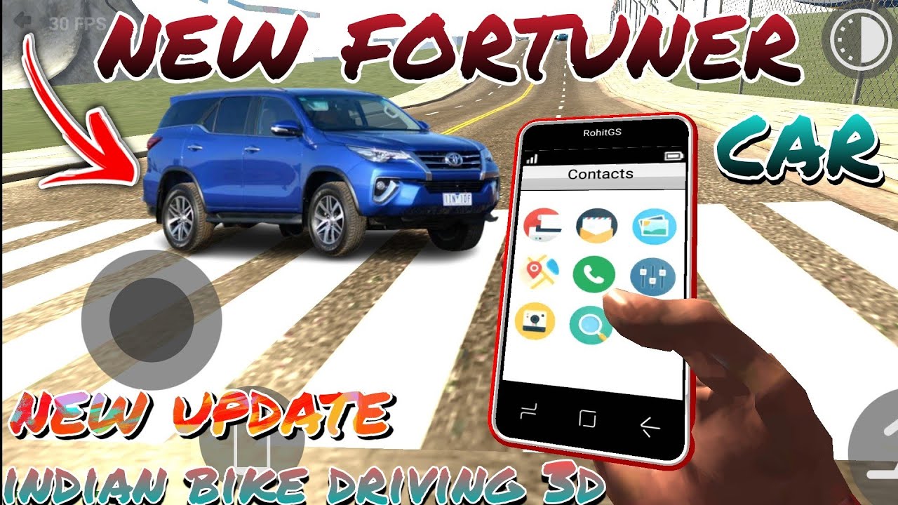 Indian Bikes Driving 3d Fortuner Update || Indian Bikes Driving 3d Fortuner Cheat Code | - YouTube
