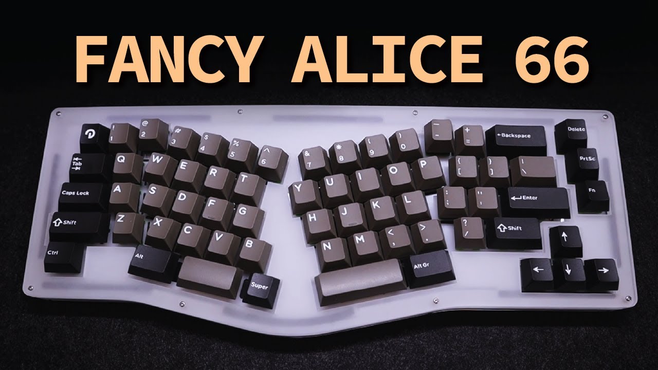 Fancy Alice 66 Build & Typing Sound Test - YouTube