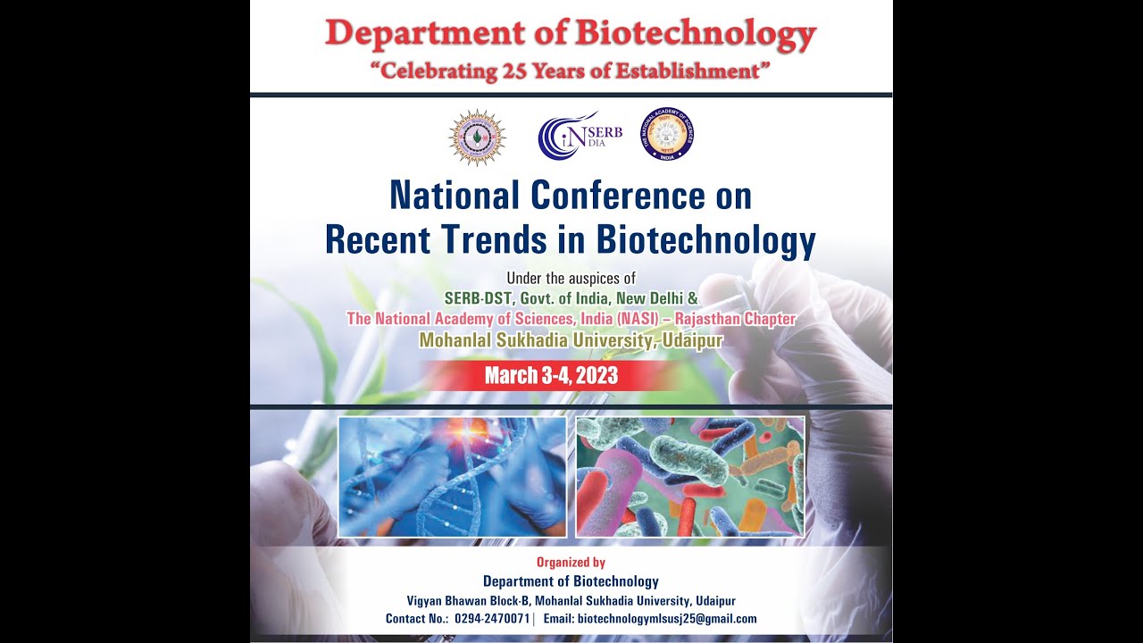 || National Conference on Recent Trends in Biotechnology || - YouTube
