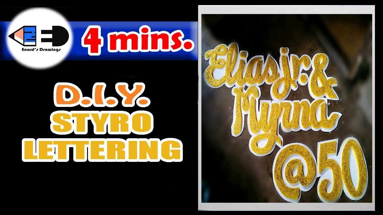 HOW TO: EASY DIY STYRO LETTERING using CUTTERS painted with acrylic ...