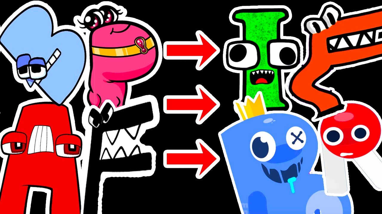 ALPHABET LORE, but RAINBOW FRIENDS ! - YouTube