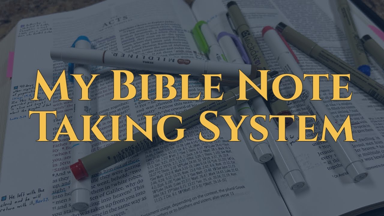 How I Take Notes In My Bible (Effective Bible Note-Taking System) - YouTube