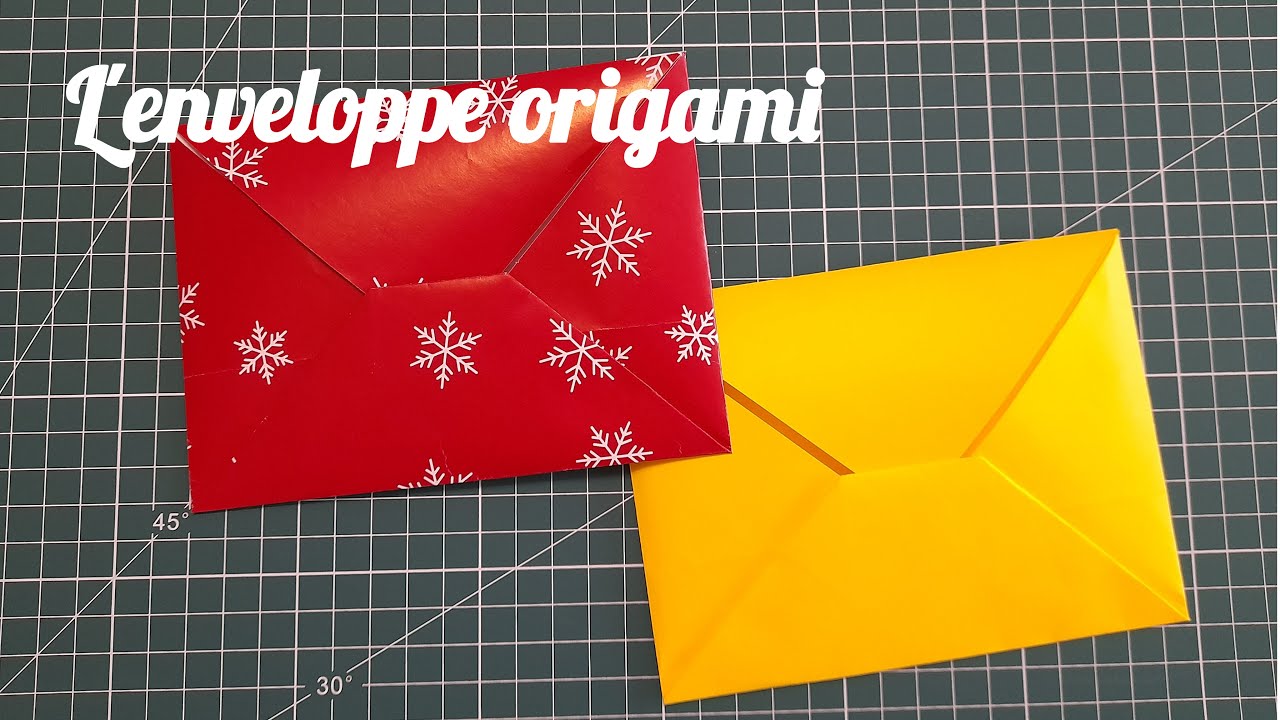 Comment Faire une Enveloppe en Origami (avec colle) - Pliage Facile ...