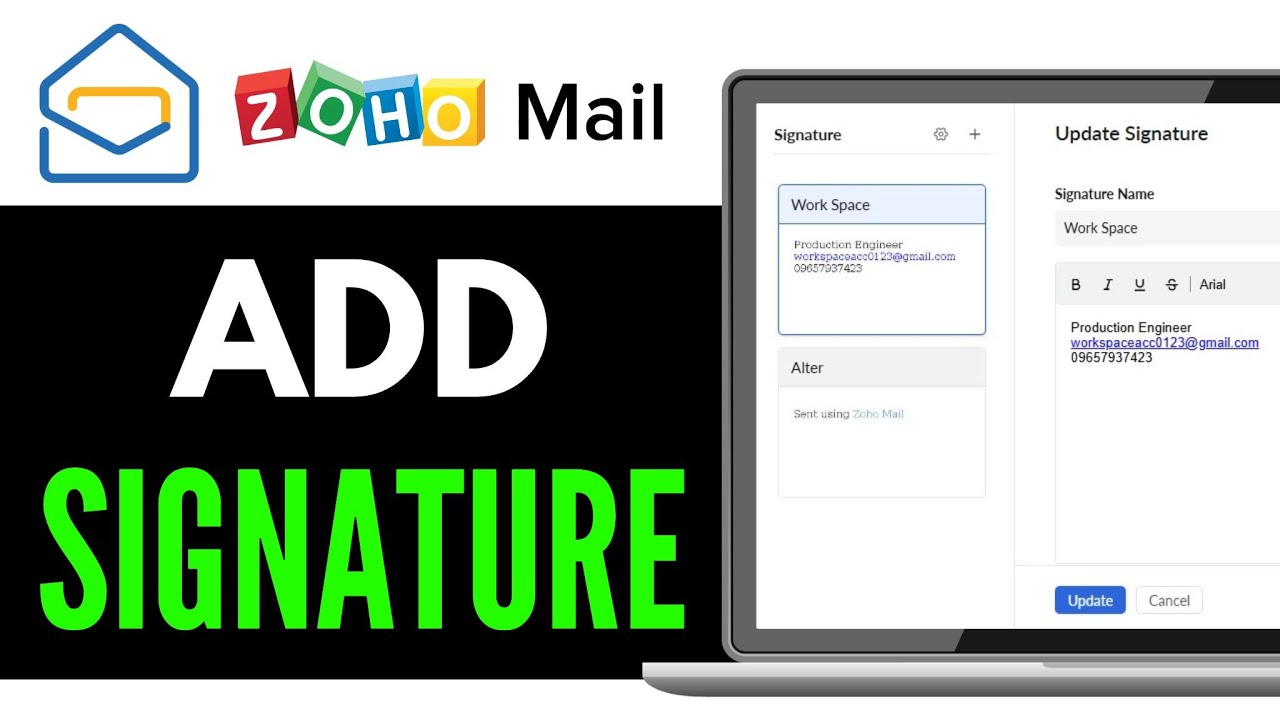 How to Add Signature in Zoho Mail 2025 (QUICK & EASY) - YouTube