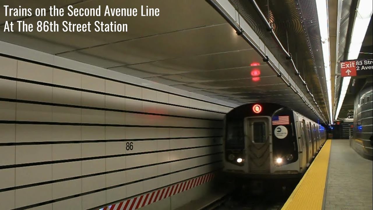 NYC Subway: Trains On The 2nd Avenue Line at the 86th Street Station ...