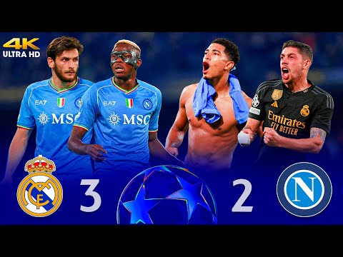 Valverde’nin ölümcül golüyle biten maç 🔥⚡● Real Madrid (3-2) Napoli 😱🏟❯ Tarihi Gece ● 4K