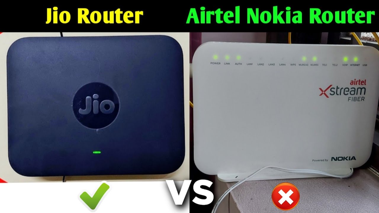 Airtel Xstream NOKIA Router Vs JIO Fiber Router Review ⚡🔥 - YouTube