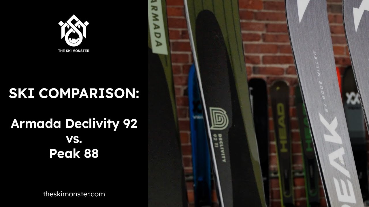 Ski Comparison: Armada Declivity 92 Ti vs. Peak 88 - YouTube