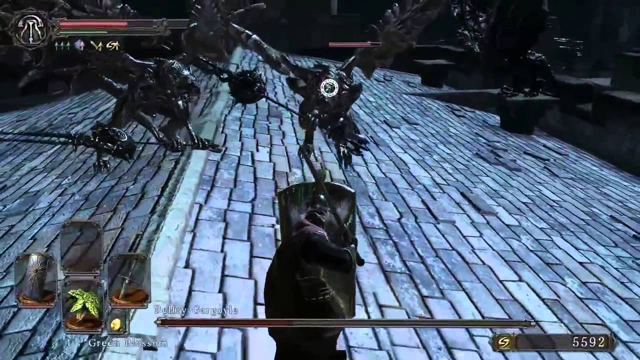 [HD] Dark Souls II Gameplay Boss BELFRY GARGOYLE - YouTube
