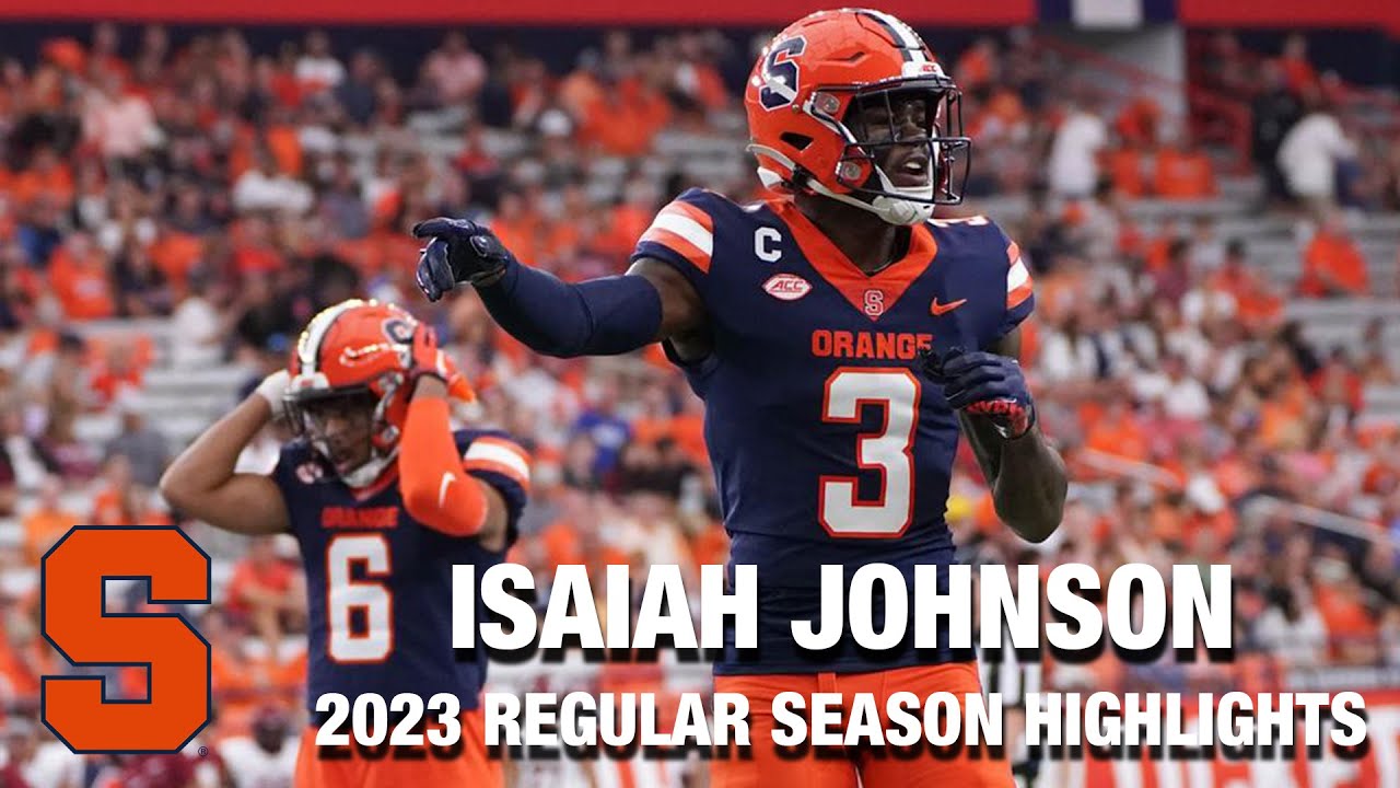 Isaiah Johnson 2023 Regular Season Highlights | Syracuse DB - YouTube