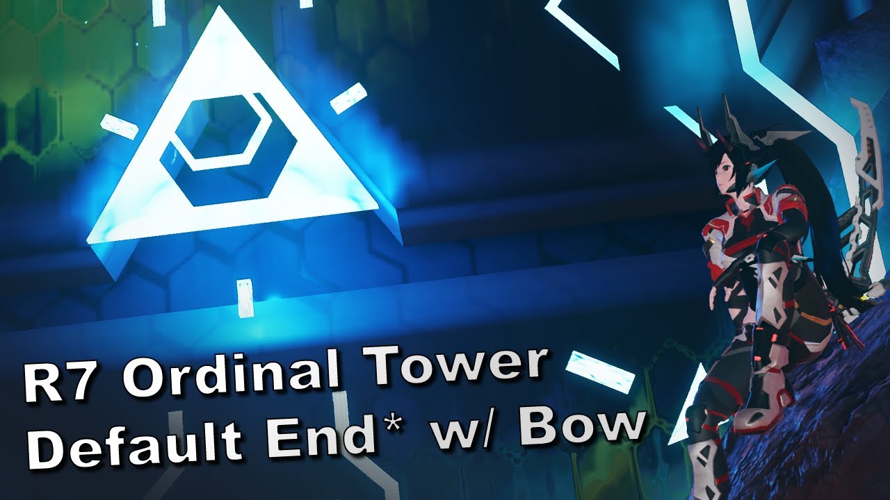 [PSO2:NGS] Casually blasting R7 Ordinal Tower with Bow Braver; Default ...