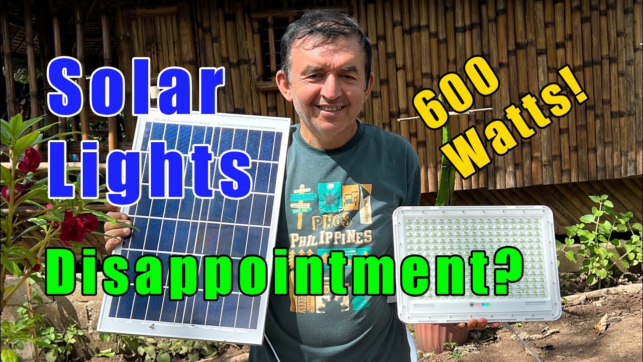 600 Watts Solar Led Lights | Big Disappointment or Not? - YouTube