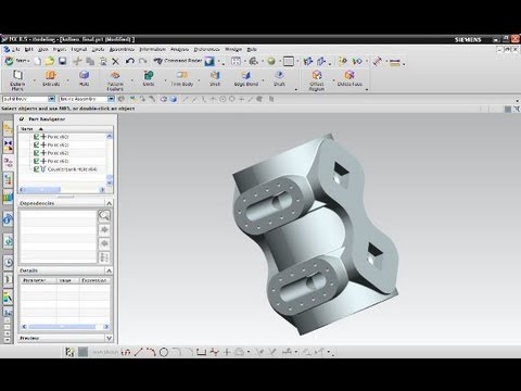 Kolben / Piston part 2 - Siemens NX 8.5 Training - Multibody model ...