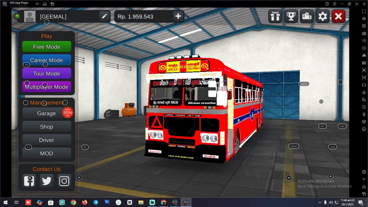 BUS SIMULATOR INDONESIA CTB BUS MOD SRILANKA - YouTube