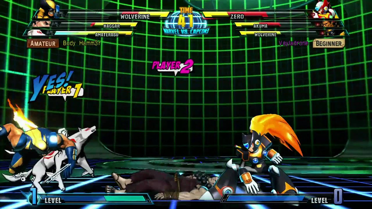 Marvel vs Capcom 3 Wolverine, Zero, Akuma - YouTube