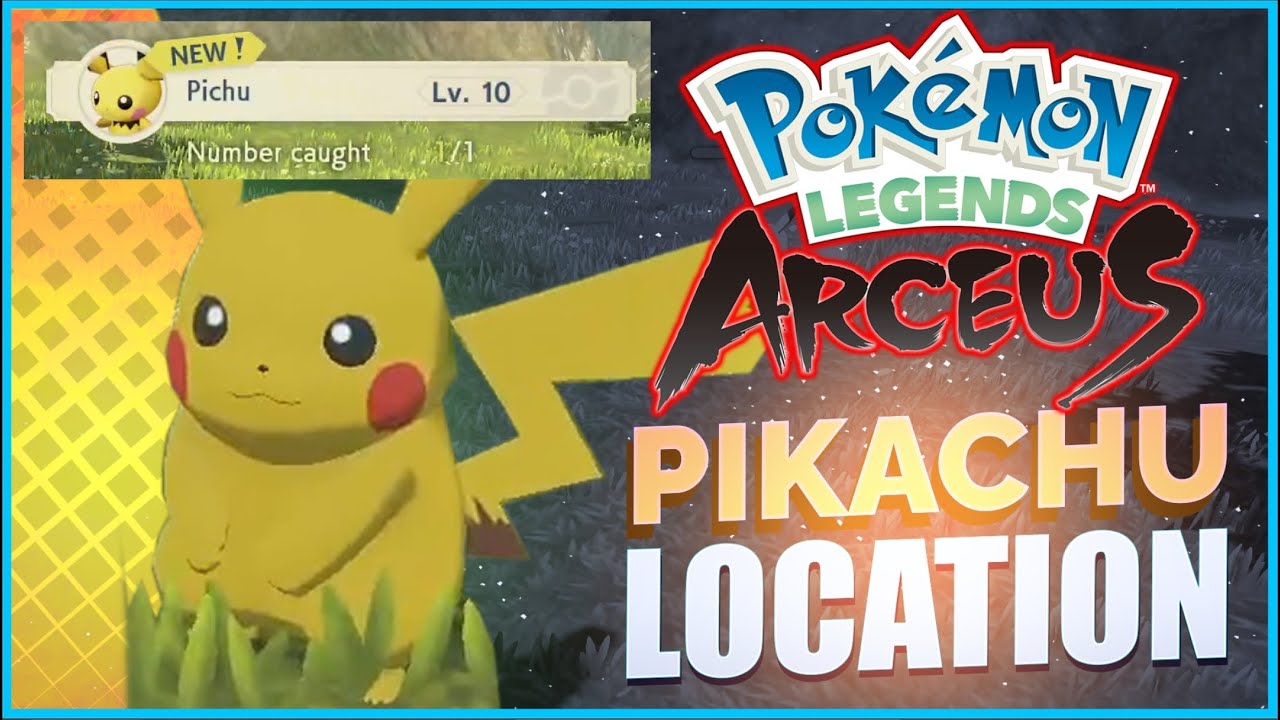 How to Catch Pikachu / Pichu EARLY - Pokemon Legends Of Arceus Pikachu ...