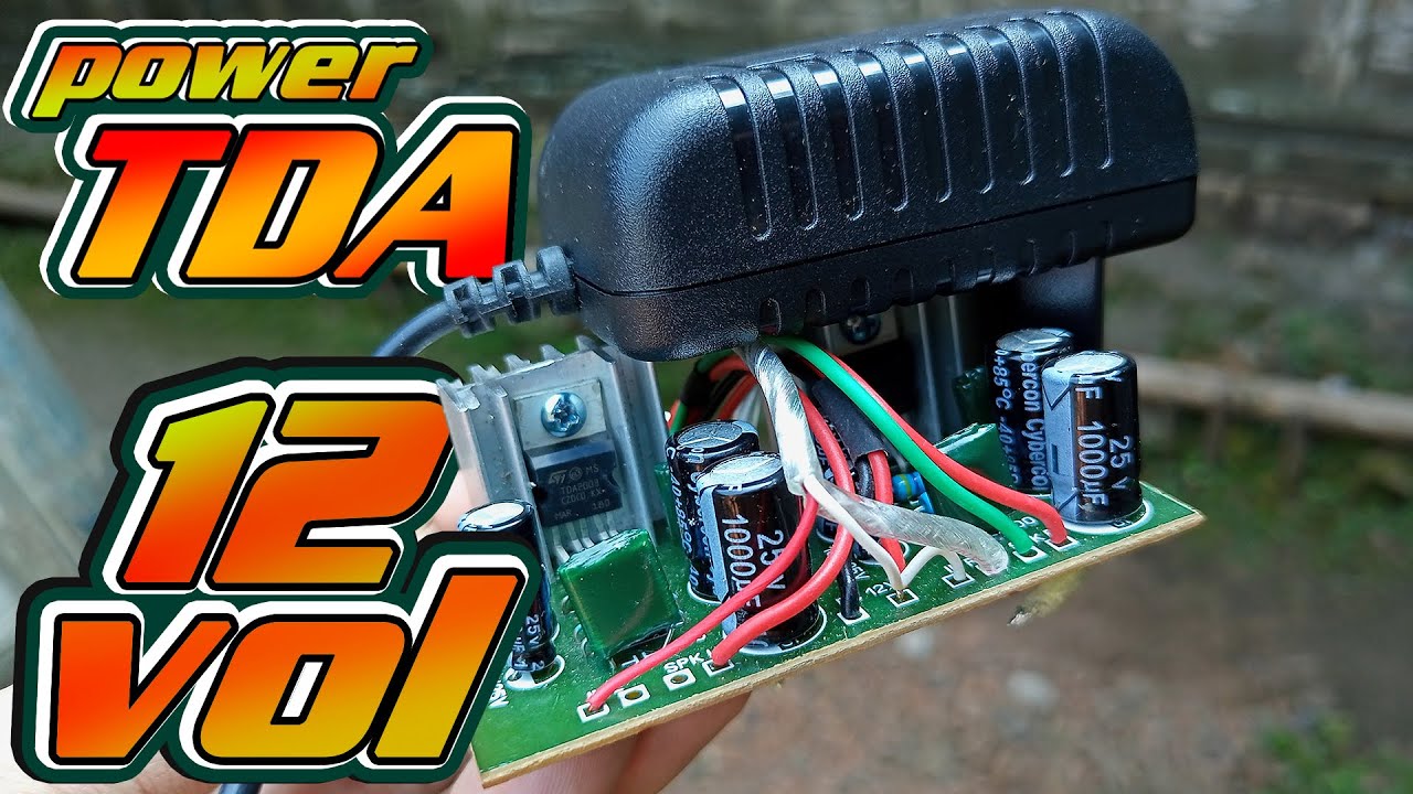 cara merakit power mini tda 2003 pakai adaptor 12vol - YouTube