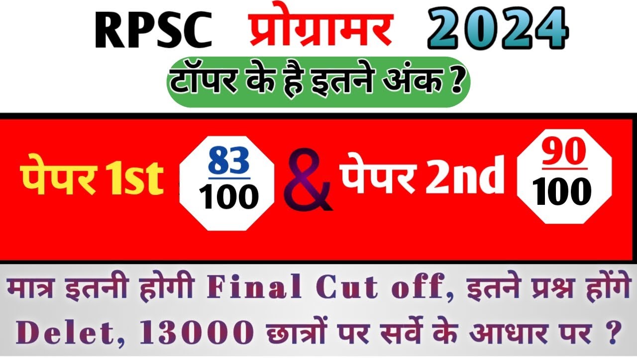 rpsc, rpsc programmer cut off, programmer cut off 2024, latest updates ...