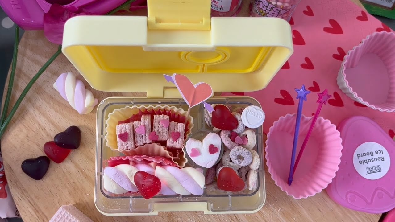 NEW Barbie theme Snack Box Lunch idea | Lunchbox World - YouTube