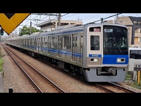西武新宿線6000系6102F急行本川越駅行き下井草駅通過(2023/6/7) - YouTube