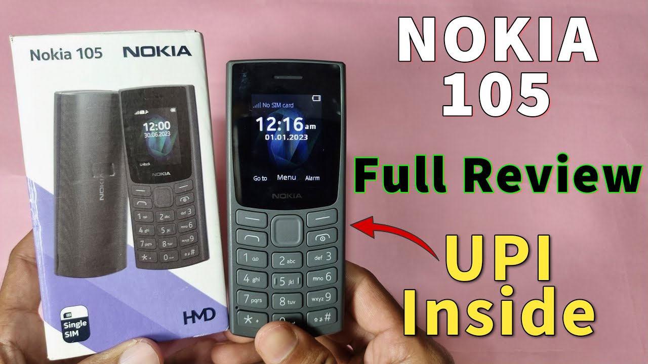 Nokia 105 | Single SIM | Keypad Mobile with Built-in UPI App - YouTube