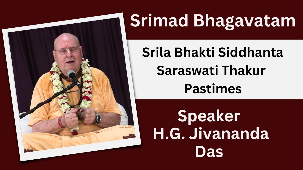 Srila Bhakti Siddhanta Saraswati Thakur Pastimes Speaker - H.G ...