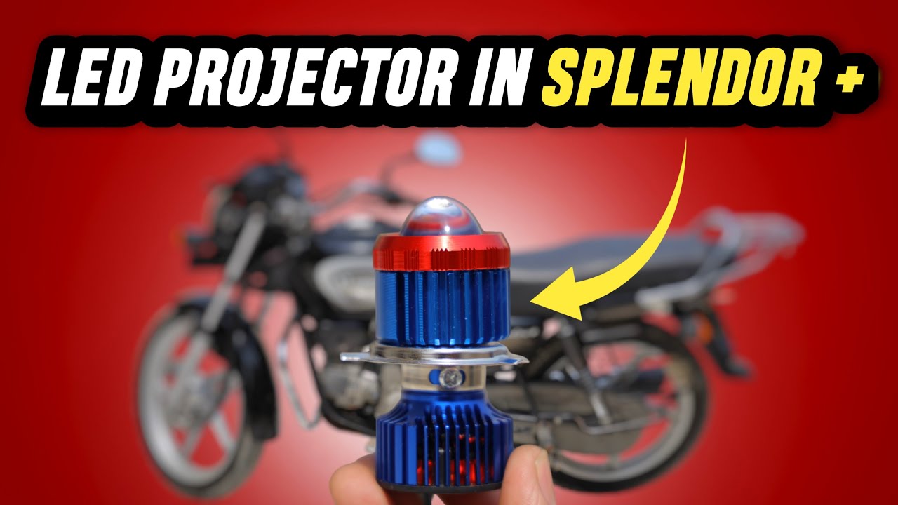 How to Install LED Headlight in Splendor - YouTube