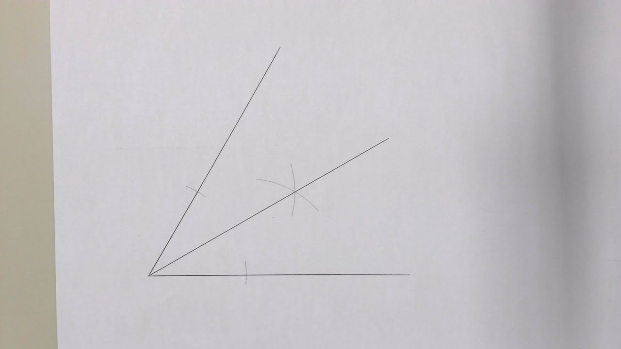 Bisecting an angle - YouTube