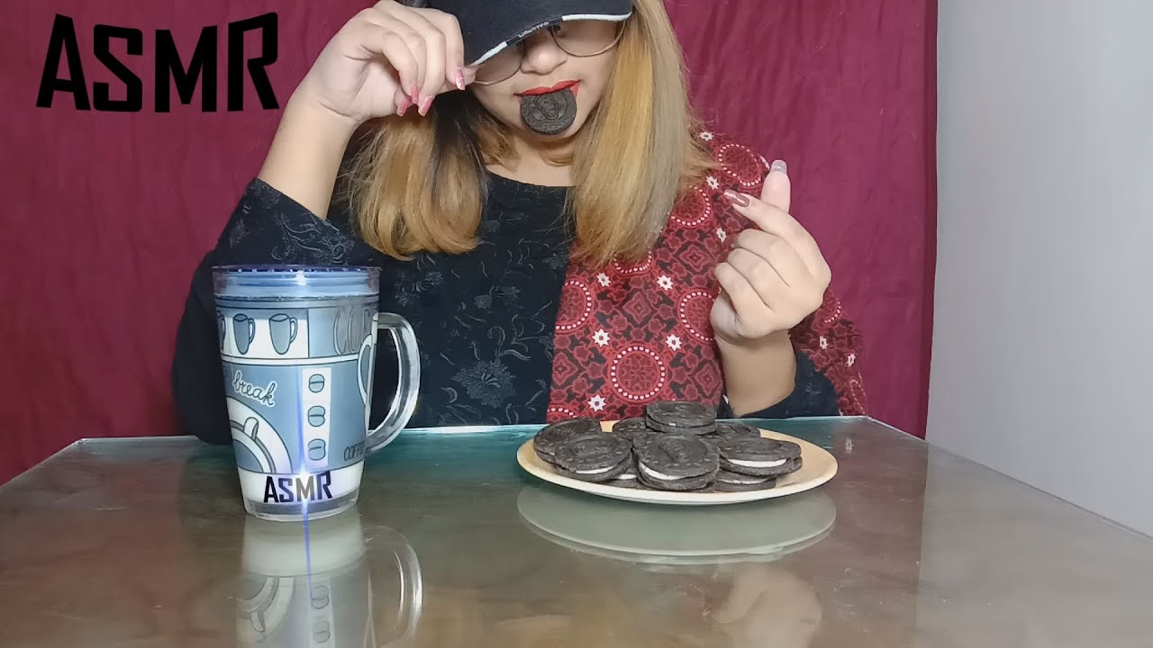 Asmr Oreo Sandwich Oreo Cream Pie Chocolate Oreo Wafers Muzi Asmr