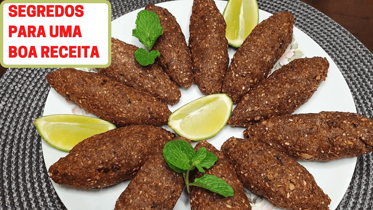 KIBE ARABE... (QUIBE). Os segredos desta deliciosa receita... FÁCIL DE ...