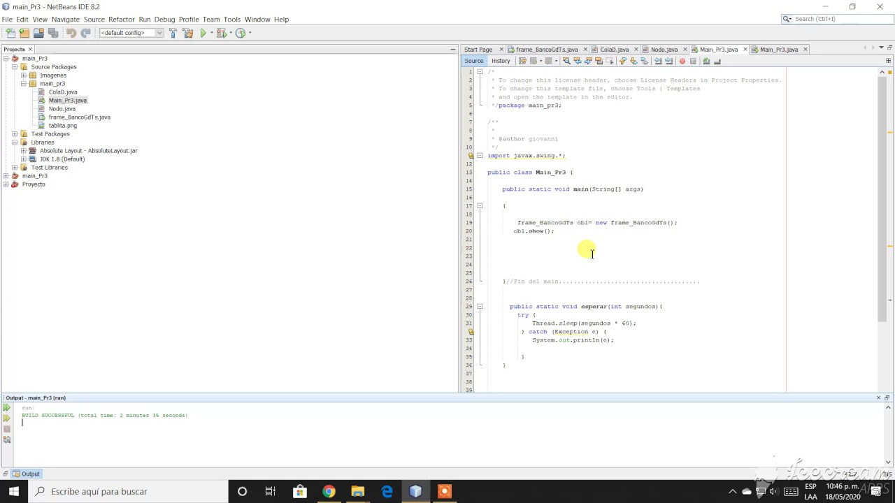 COLAS DE ESPERA JAVA - YouTube