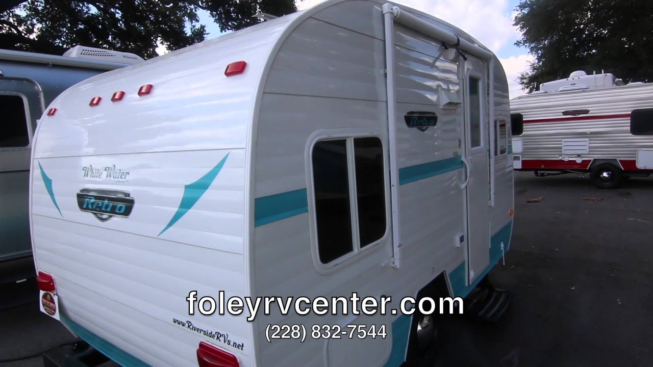 SOLD 2015 Riverside RV White Water Retro 155XL - YouTube