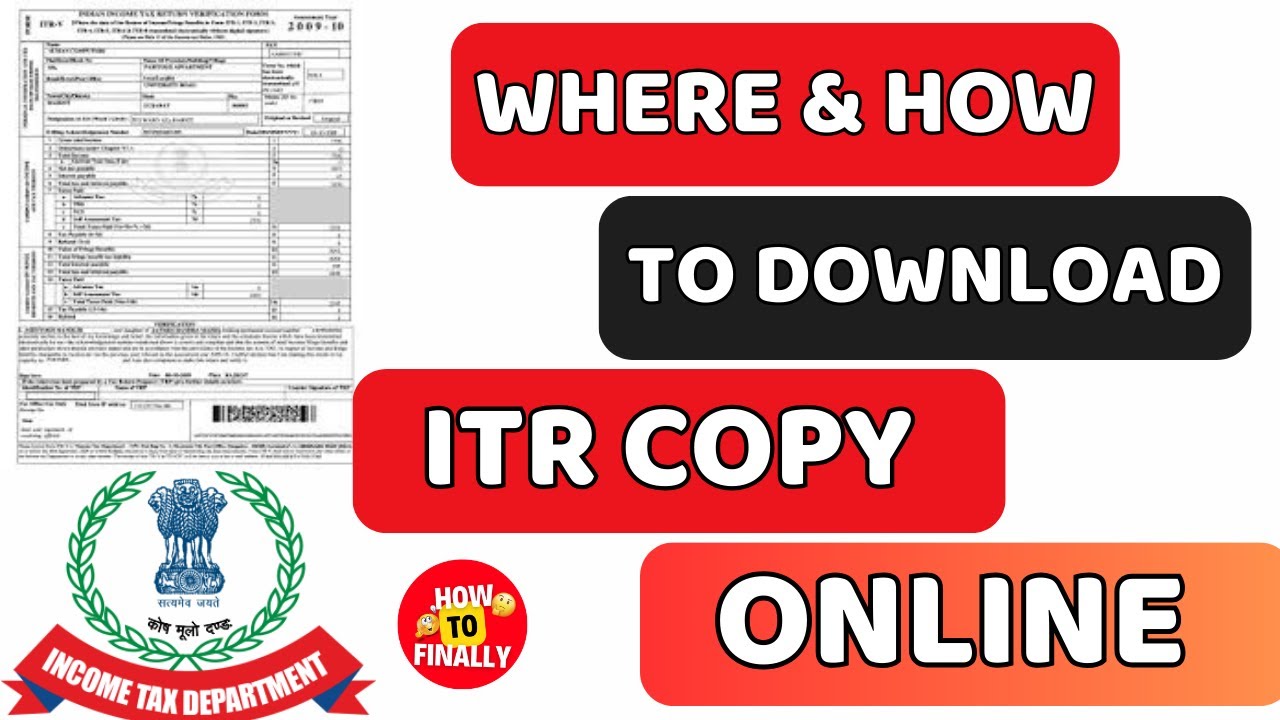 How to download Income tax return (ITR) acknowledgement Copy on new e ...