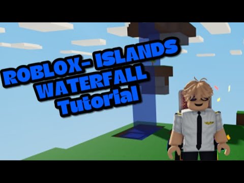 HOW TO MAKE A WATERFALL IN ROBLOX ISLANDS || WATER BUILD IN THE WATER ...