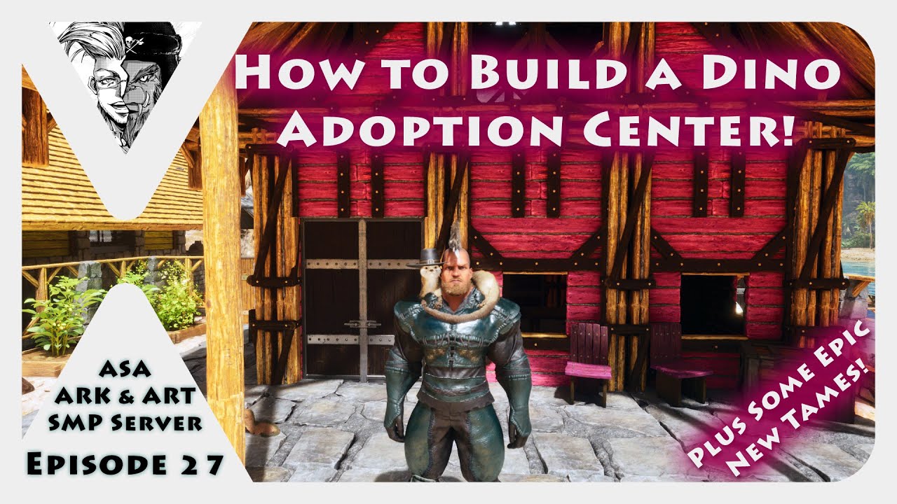 Tutorial! How to Build a Dino Adoption Center – ARK Survival Ascended ...
