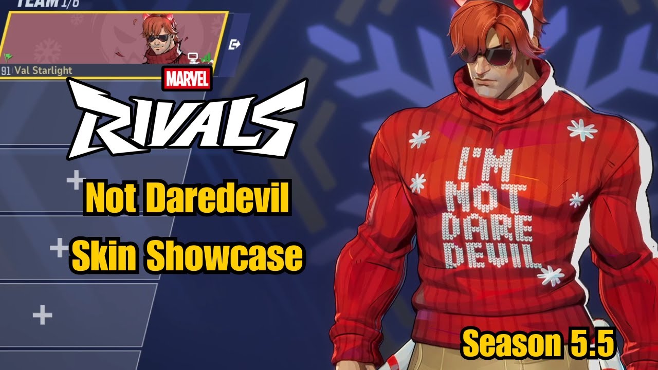 Not Daredevil Skin Showcase | Marvel Rivals Gameplay Season 5.5 - YouTube