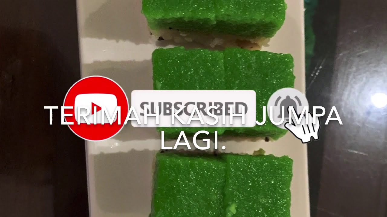 cara membuat kuih seri muka atau puteri salat - YouTube