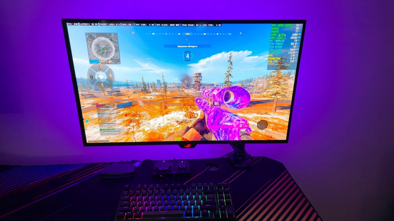 POV: RTX 4070 SUPER on 240HZ 1440P OLED Monitor - Call Of Duty: Warzone ...