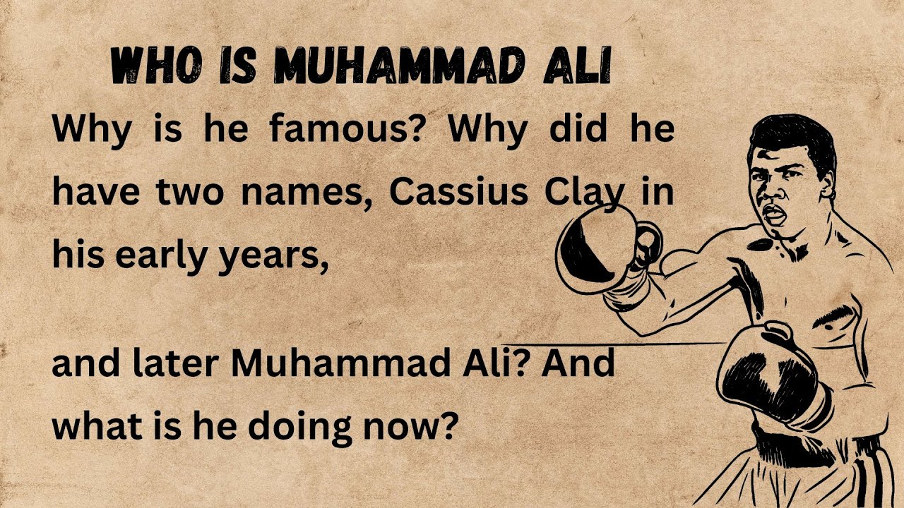 Learn English Through Stories || Who is Muhammad Ali || Learn English ...