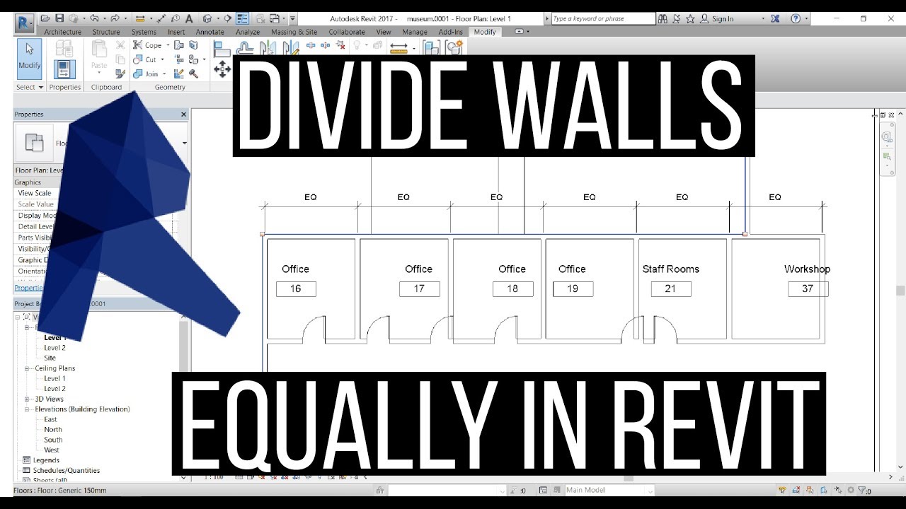 How To Divide Walls Equally In Revit Tutorial YouTube how-to-divide-walls-equally-in-revit-tutorial-youtube