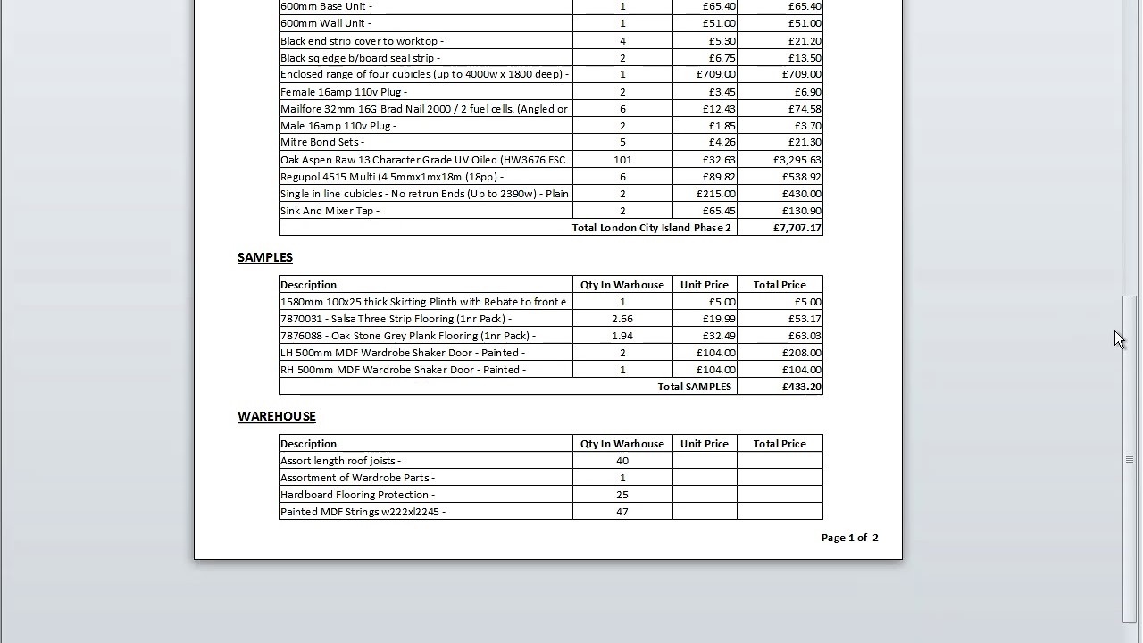 05 Warehouse Report - YouTube
