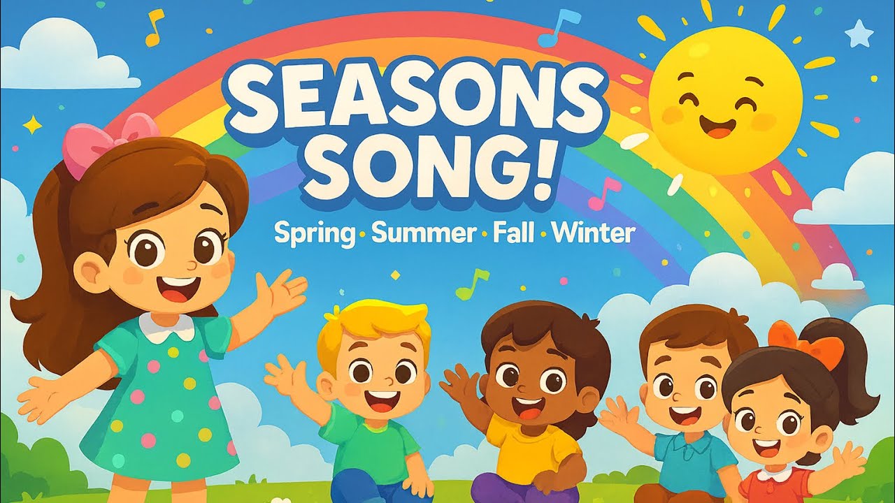 The Four Seasons Song for Kids | Learn Spring, Summer, Fall & Winter🌞🌊🍁 ...