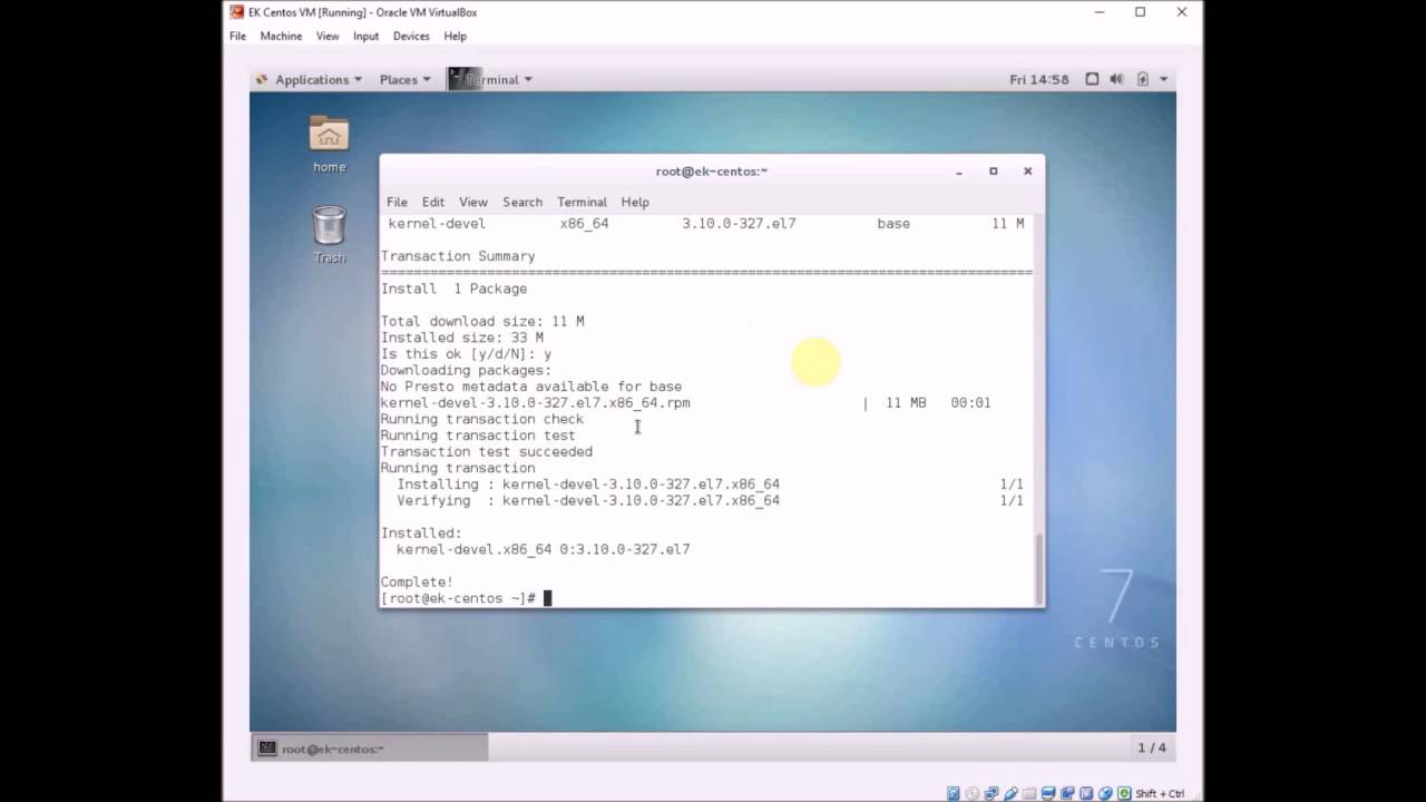 CentOS - install VirtualBox Guest Additions - YouTube