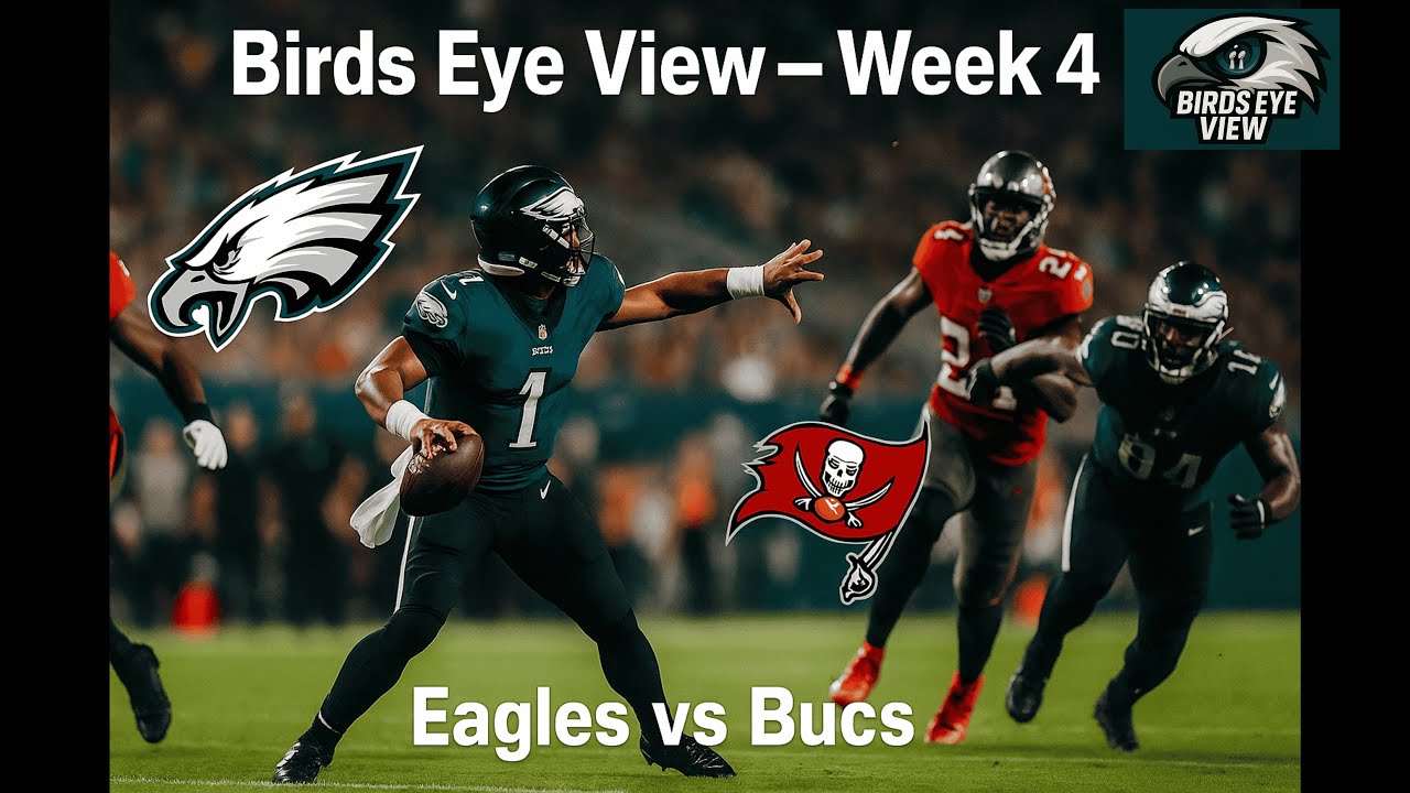 Birds Eye View Week 4 | Eagles Epic Comeback vs Rams + Bucs Preview 🔥🦅 ...