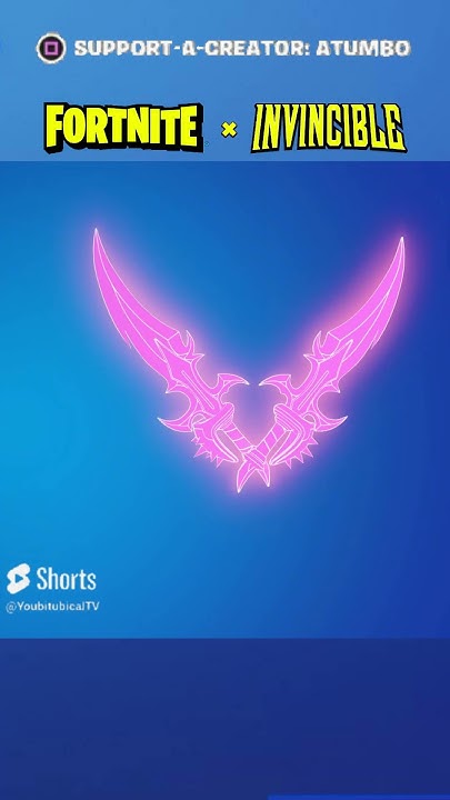 Subatomic Swords Pickaxe Fortnite X Invincible Youtube