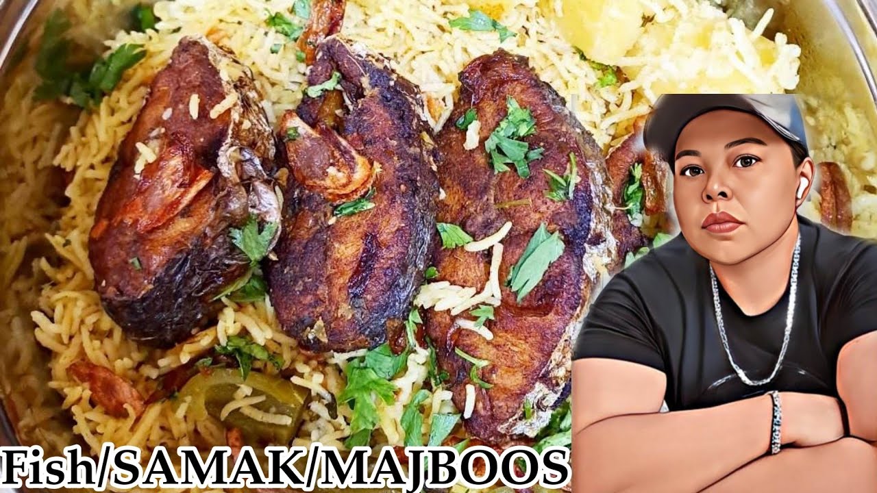 Arabic FISH/SAMAK Majboos/ Arabic Rice/ Famous Arabian FOOD, - YouTube