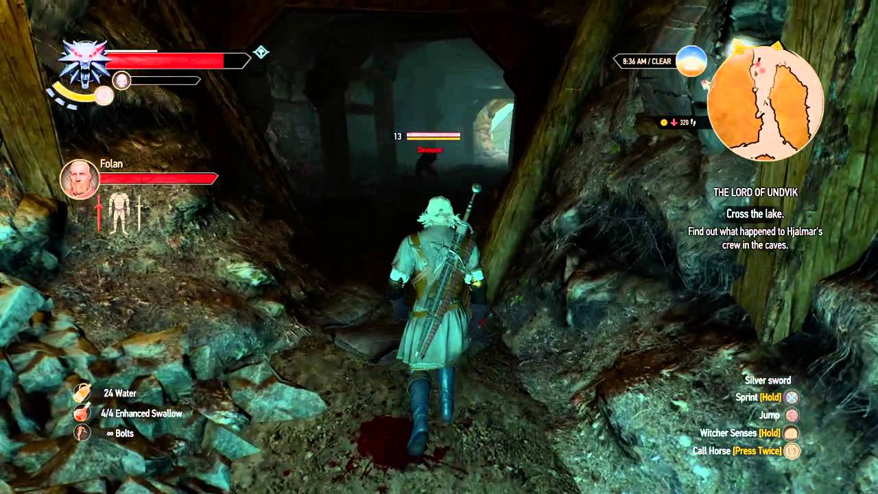 The Witcher 3: Wild Hunt The Lord of Undvik - Devourer Cave - YouTube
