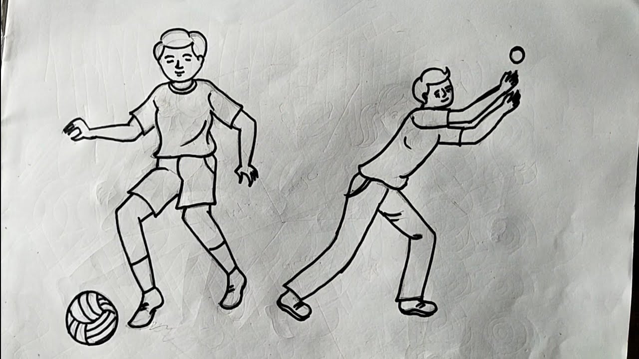 How to draw easy human figure . - YouTube